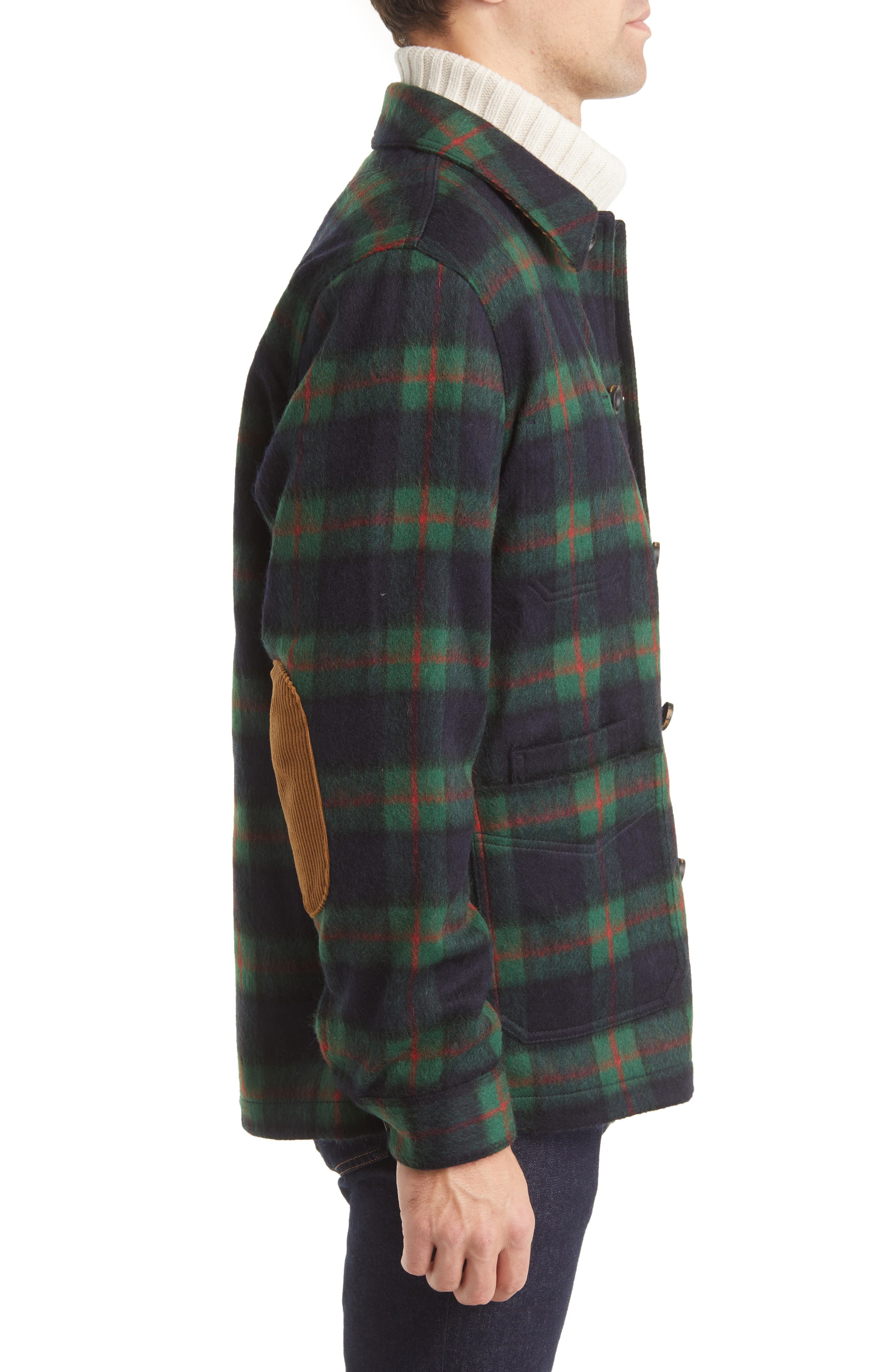 Brooks Brothers Plaid Wool Blend Shirt Jacket | Nordstrom