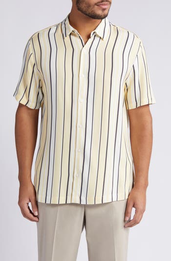 Topman Stripe Short Sleeve Button-Up Shirt | Nordstrom