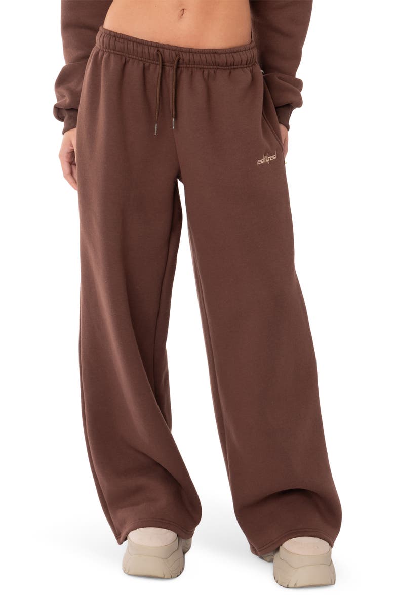 EDIKTED Brenna Low Rise Wide Leg Sweatpants | Nordstrom