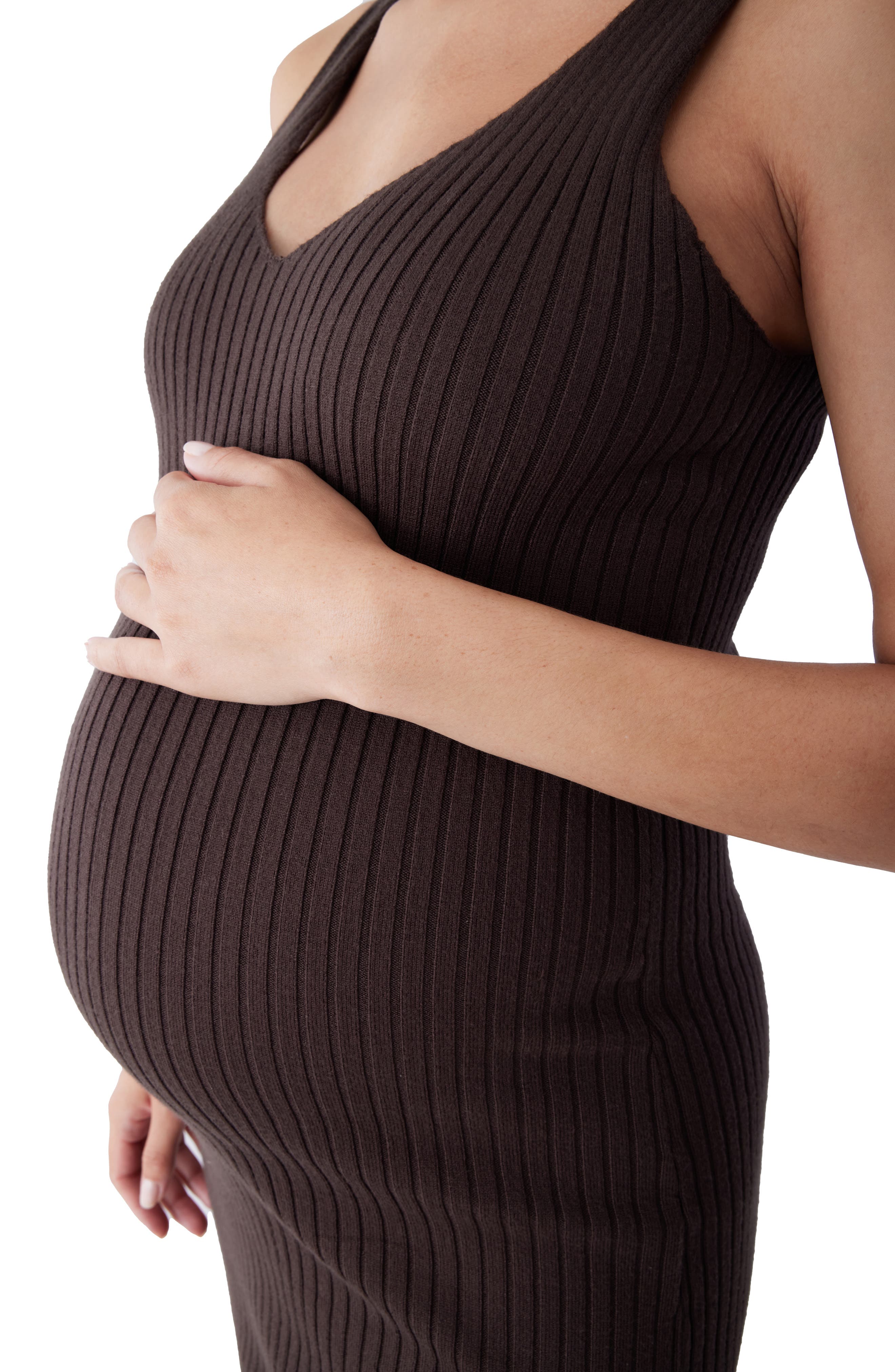 Ingrid & Isabel® Two-Piece Ribbed Maternity Midi Dress & Sweater ...