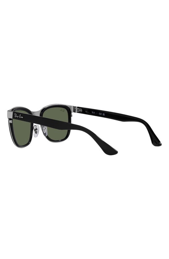 Ray Ban Clyde 53mm Polarized Square Sunglasses In Dark Green | ModeSens
