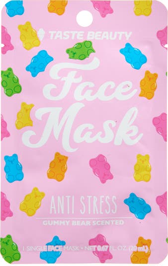TASTE BEAUTY Kids' Anti Stress Gummy Bear Scented Face Mask | Nordstrom