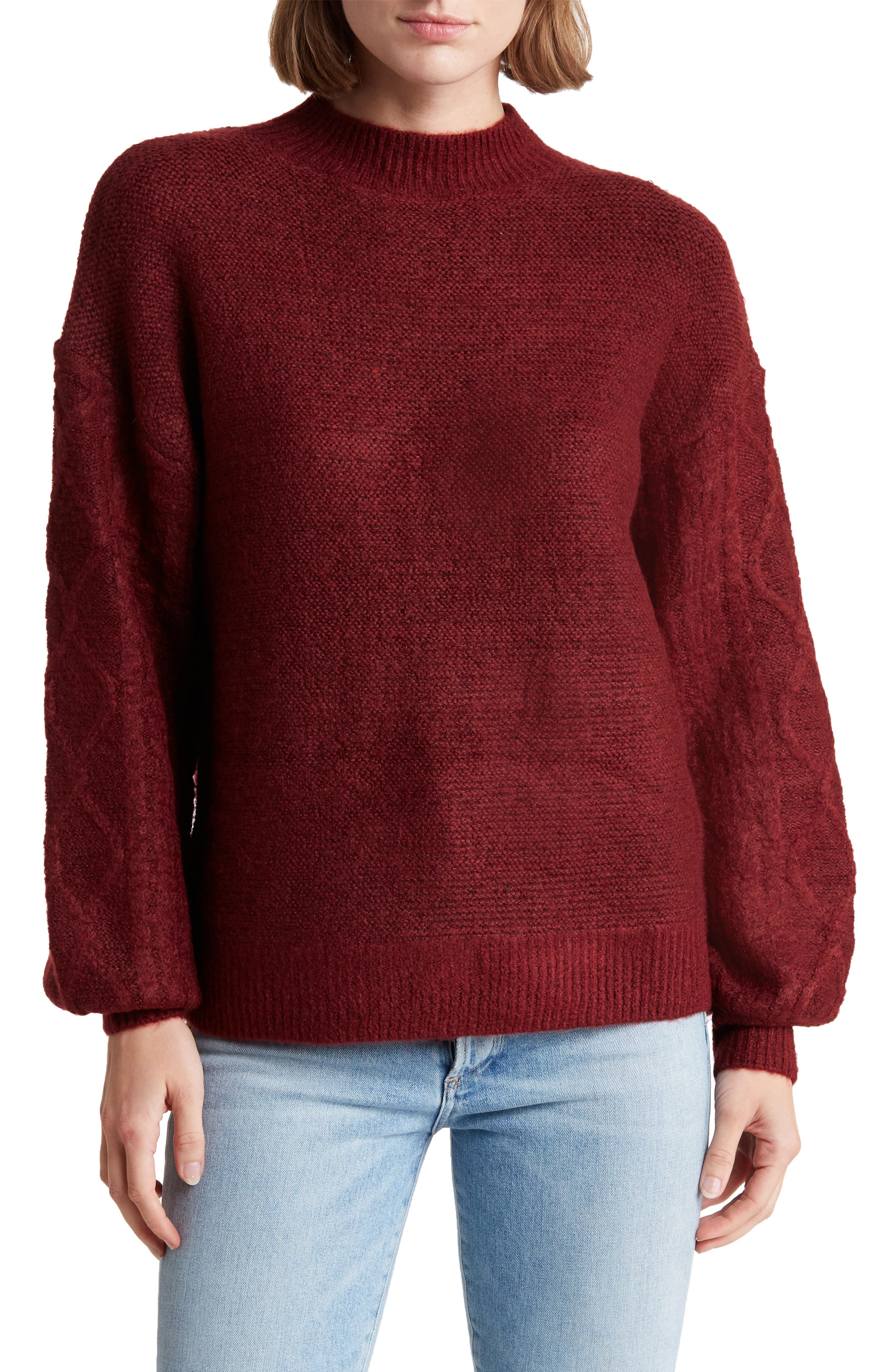 Vigoss Cable Sleeve Sweater | Nordstromrack