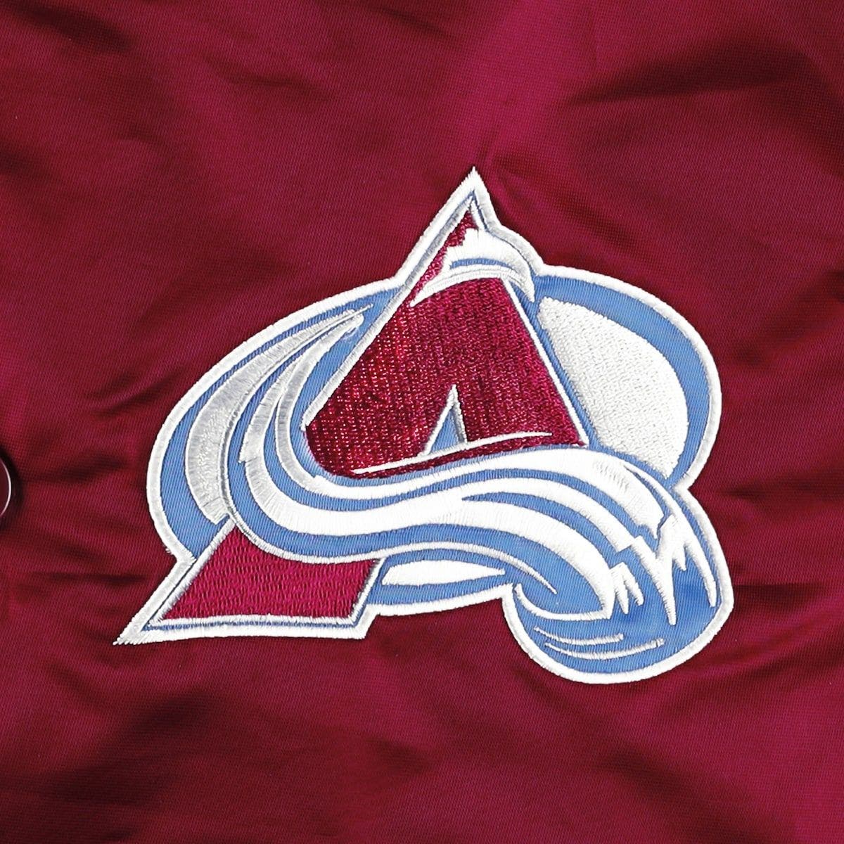 STARTER Men's Starter Burgundy Colorado Avalanche Pick & Roll Satin ...