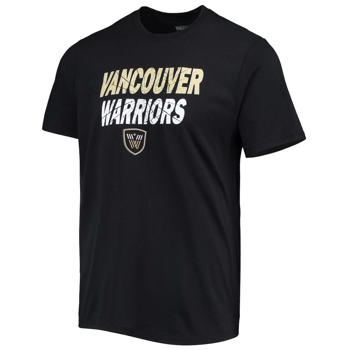 LEVELWEAR Men's Levelwear Black Vancouver Warriors Team Logo Thrive T ...