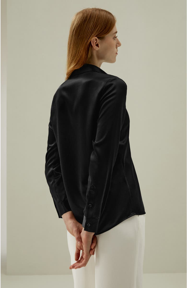 Lilysilk Basic Concealed Placket Silk Shirt | Nordstrom