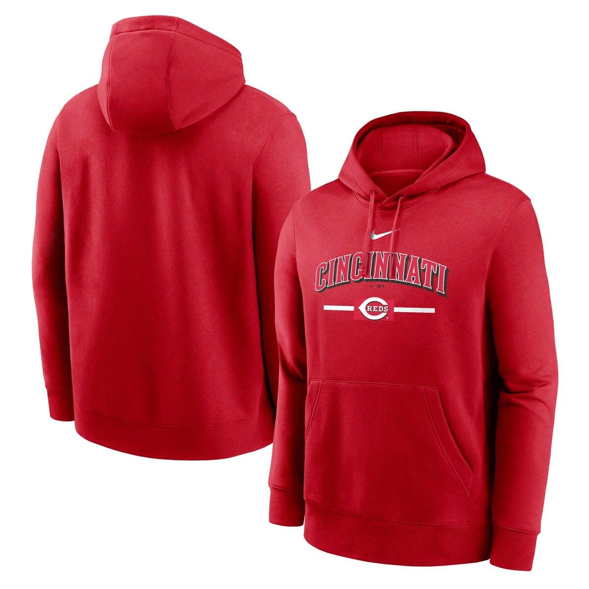 Nike Men's Nike Red Cincinnati Reds Local Baseball Club Over Shoulder ...