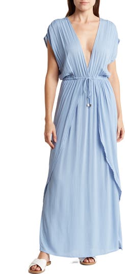 Elan Cap Sleeve Cover-Up Maxi Dress | Nordstromrack