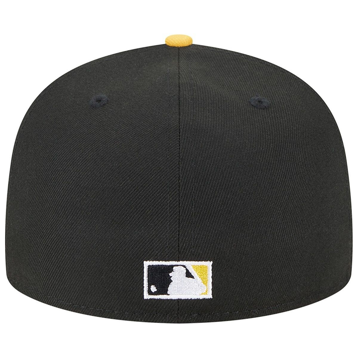 New Era Men's New Era Black/Gold Los Angeles Dodgers 59FIFTY Fitted Hat ...