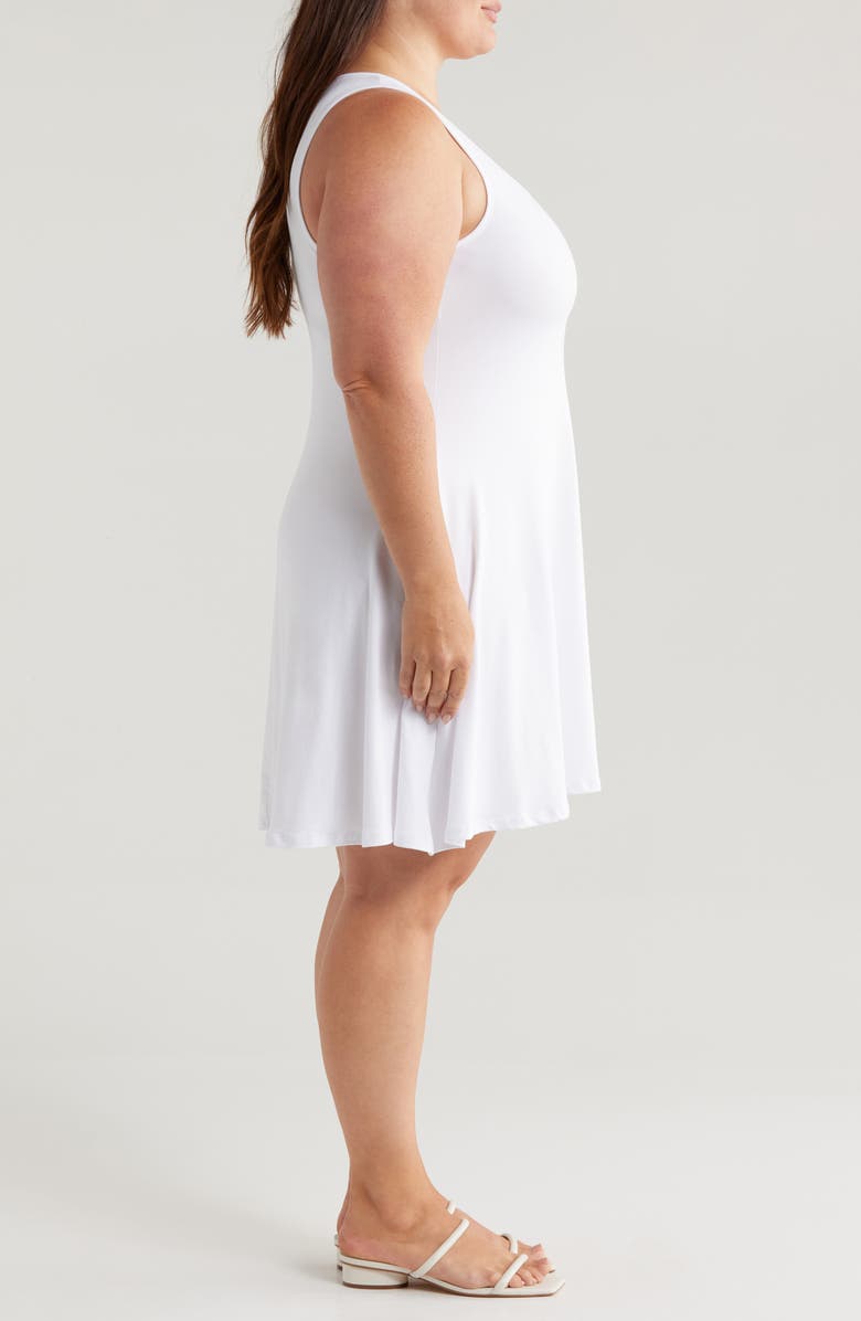 24seven Comfort Apparel Stretch Fit & Flare Dress | Nordstrom