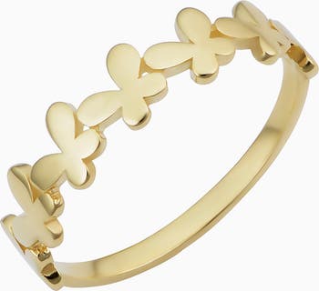 Oradina 14K Yellow Gold La Farfalla Ring | Nordstrom