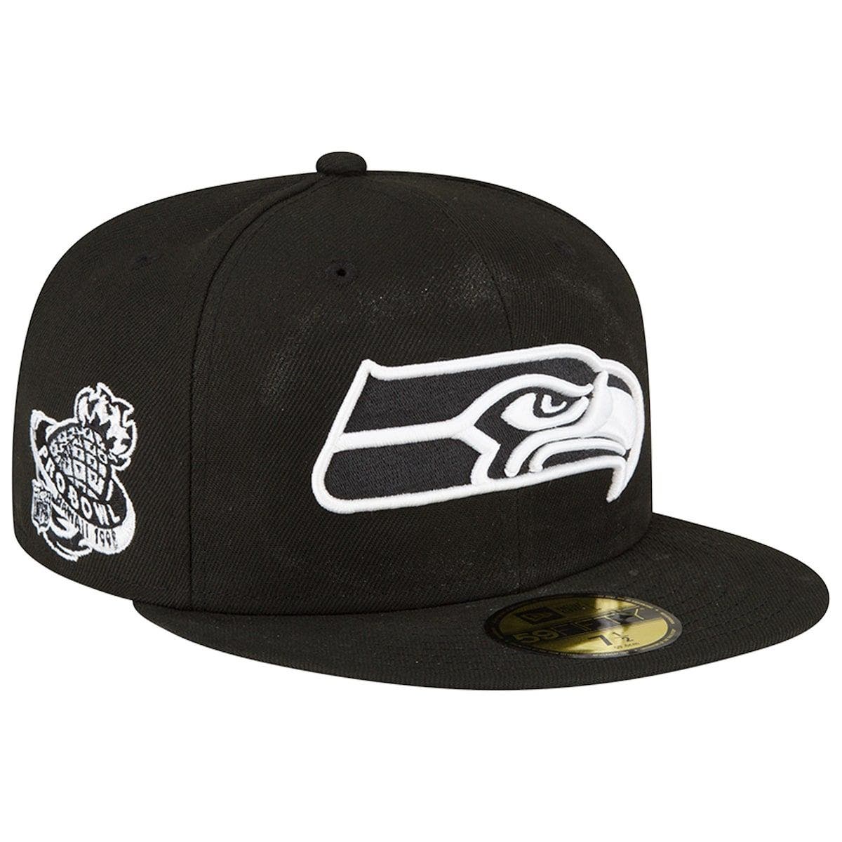 New Era Men's New Era Black Seattle Seahawks 1998 Pro Bowl Side Patch ...