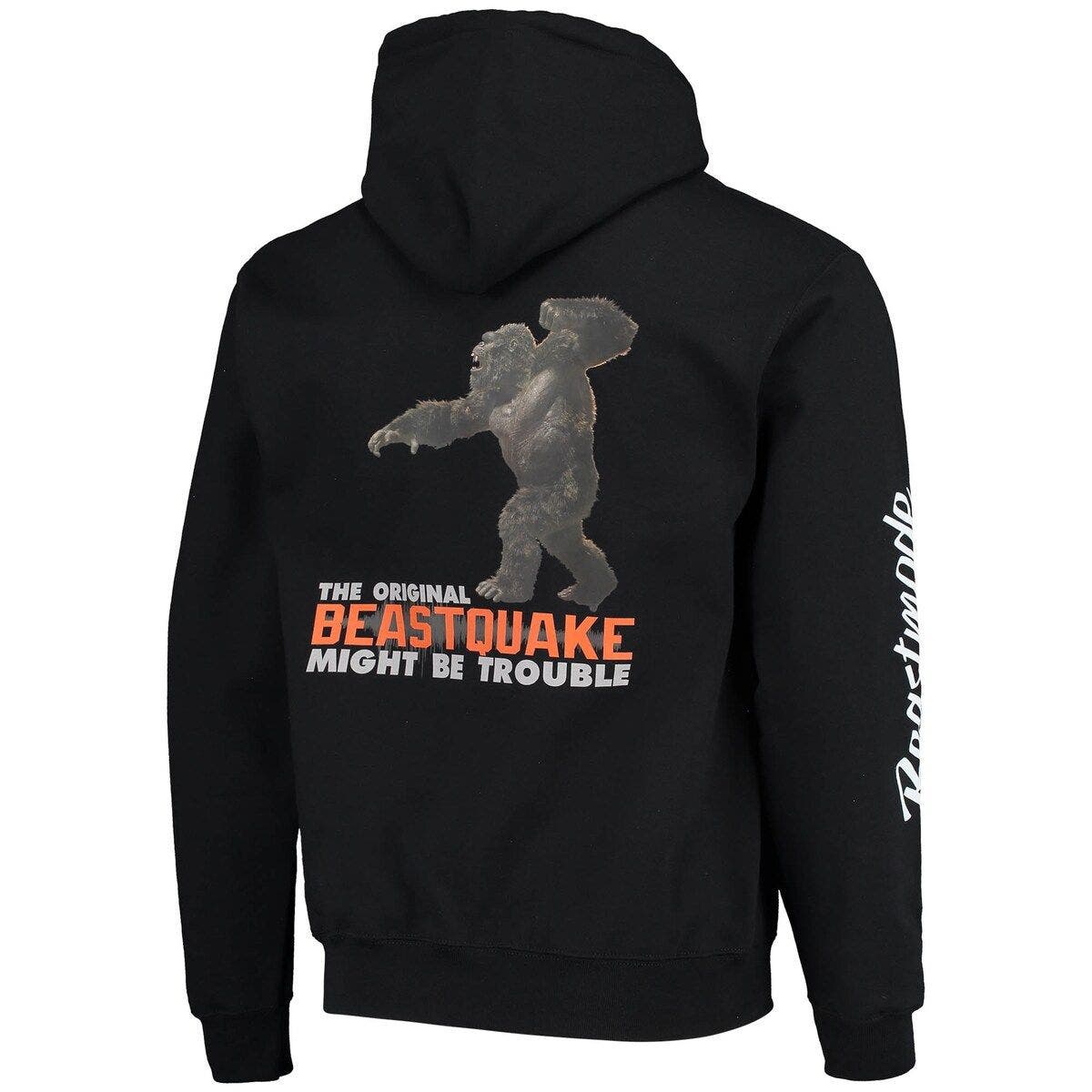 Beast Mode Men's Beast Mode Black King Kong Trouble Pullover Hoodie ...