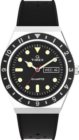 Timex® Q Timex Silicone Strap Watch, 38mm | Nordstrom