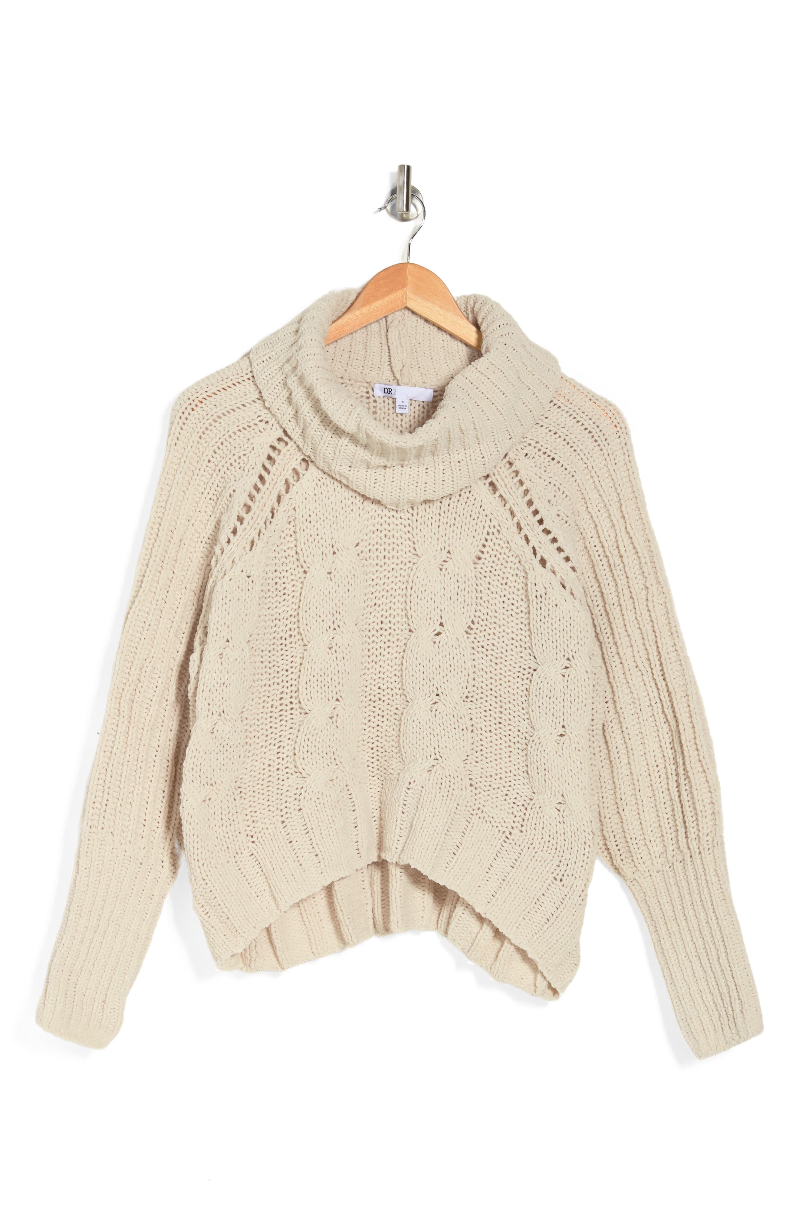 DR2 by Daniel Rainn Turtleneck Crop High-Low Sweater | Nordstromrack