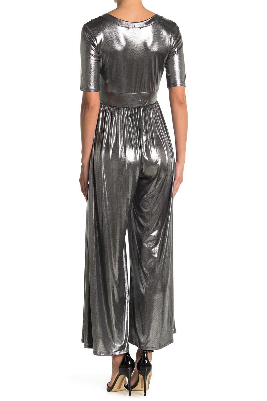 WEST KEI | Metallic Knit Scoop Neck Jumpsuit | Nordstrom Rack