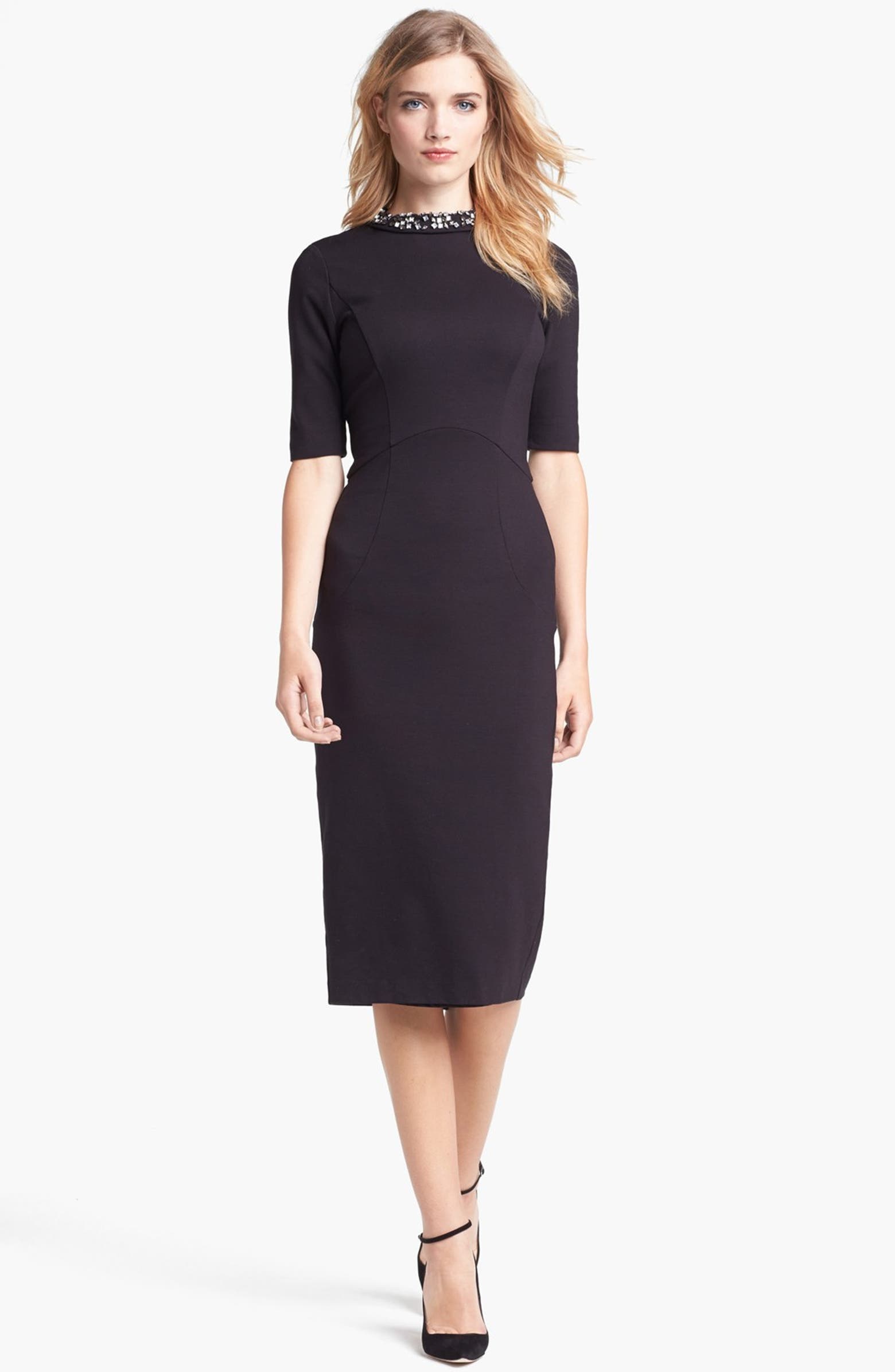 Ted Baker London Stretch Knit Midi Dress Nordstrom