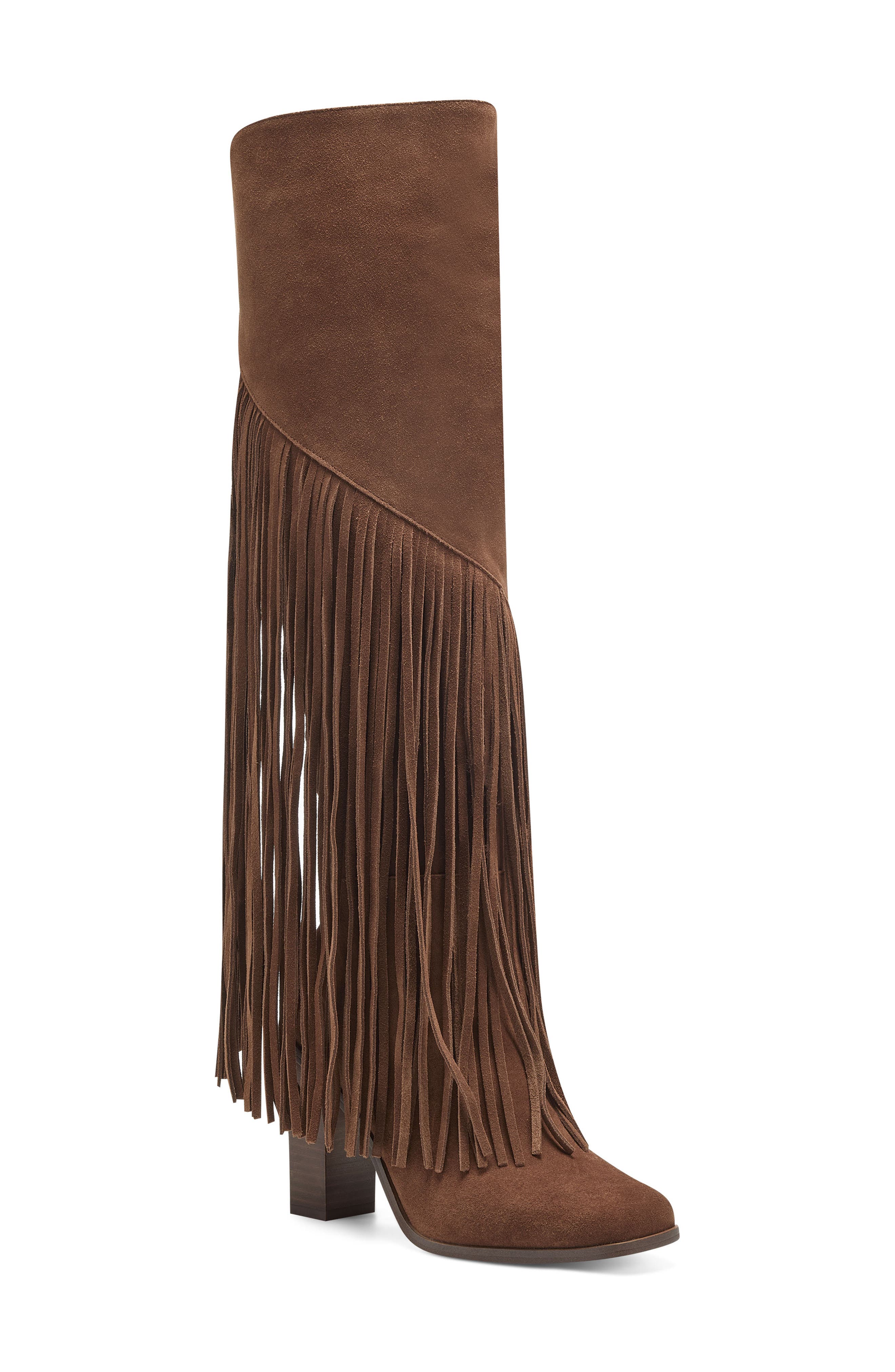 Jessica Simpson Asire Fringe Knee High Boot | Nordstrom
