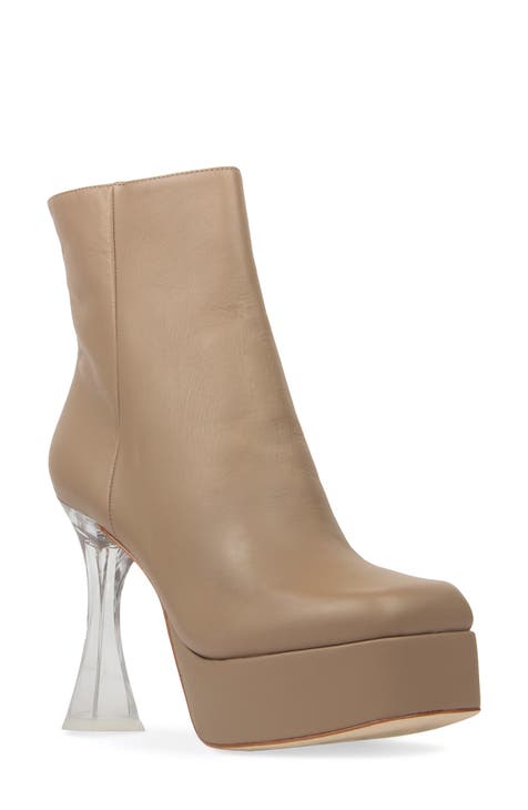 Beige Platform Booties for Women | Nordstrom