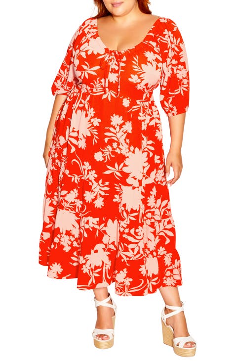 A-Line Plus Size Floral Dresses | Nordstrom