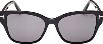 TOM FORD Elsa 55mm Polarized Butterfly Sunglasses | Nordstrom
