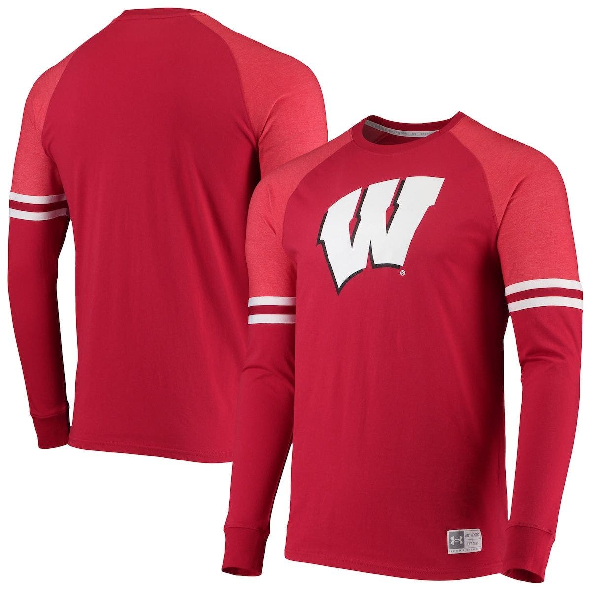 Under Armour Men's Under Armour Red Wisconsin Badgers Game Day Sleeve ...