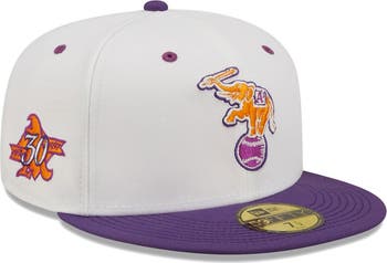 New Era Men's New Era White/Purple Oakland Athletics 30th Season Grape ...
