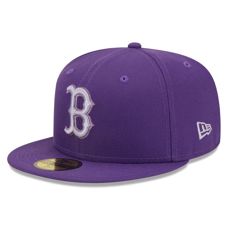New Era Purple Boston Red Sox Lavender Undervisor 59fifty Fitted Hat ...