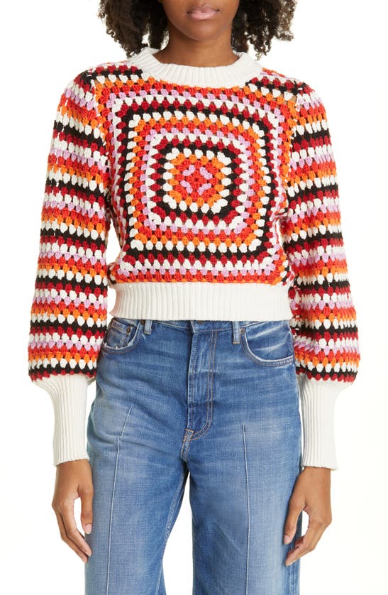 Farm Rio Crochet Sweater - www.inf-inet.com