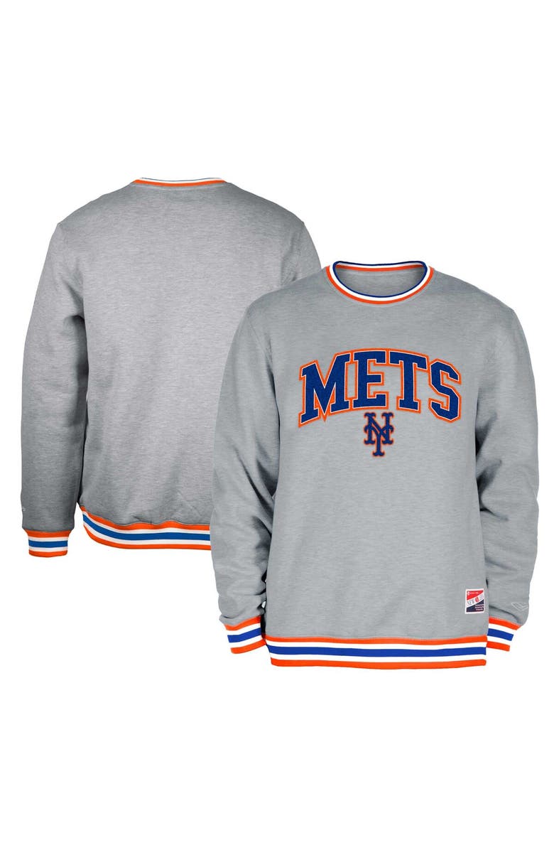 New Era Men's New Era Heather Gray New York Mets Throwback Classic ...
