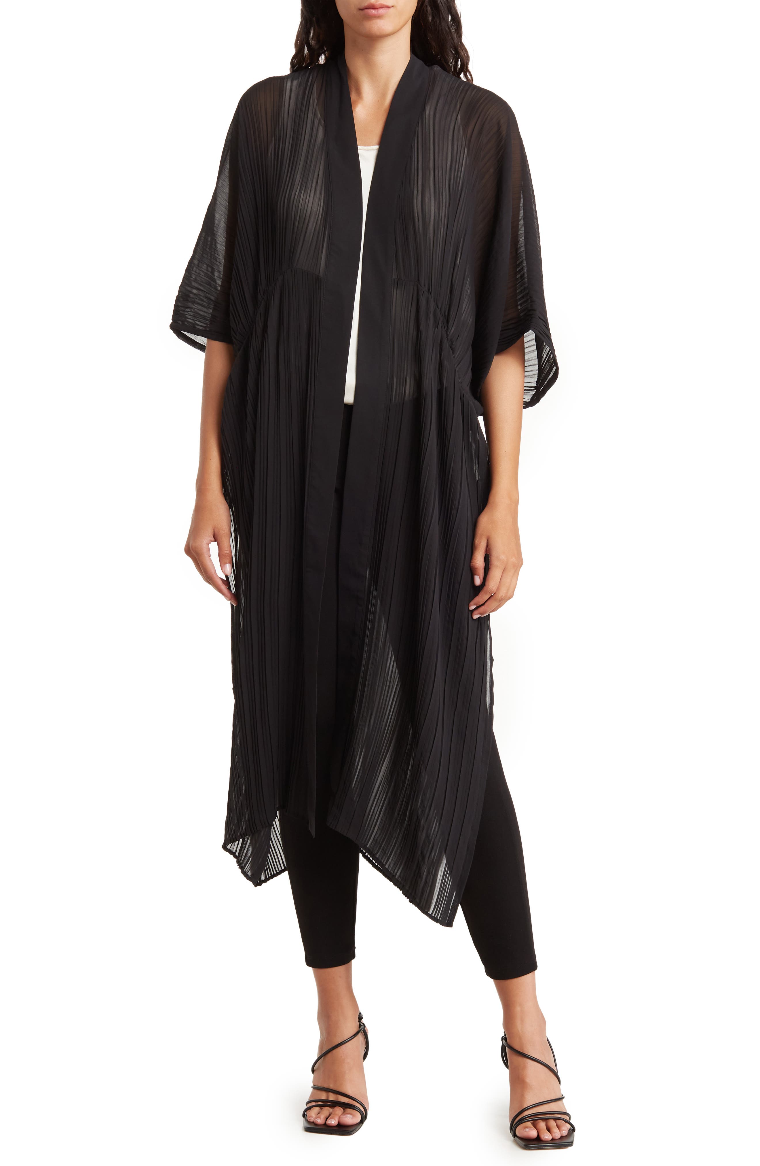 DR2 by Daniel Rainn Pleated Sharkbite Hem Duster | Nordstromrack
