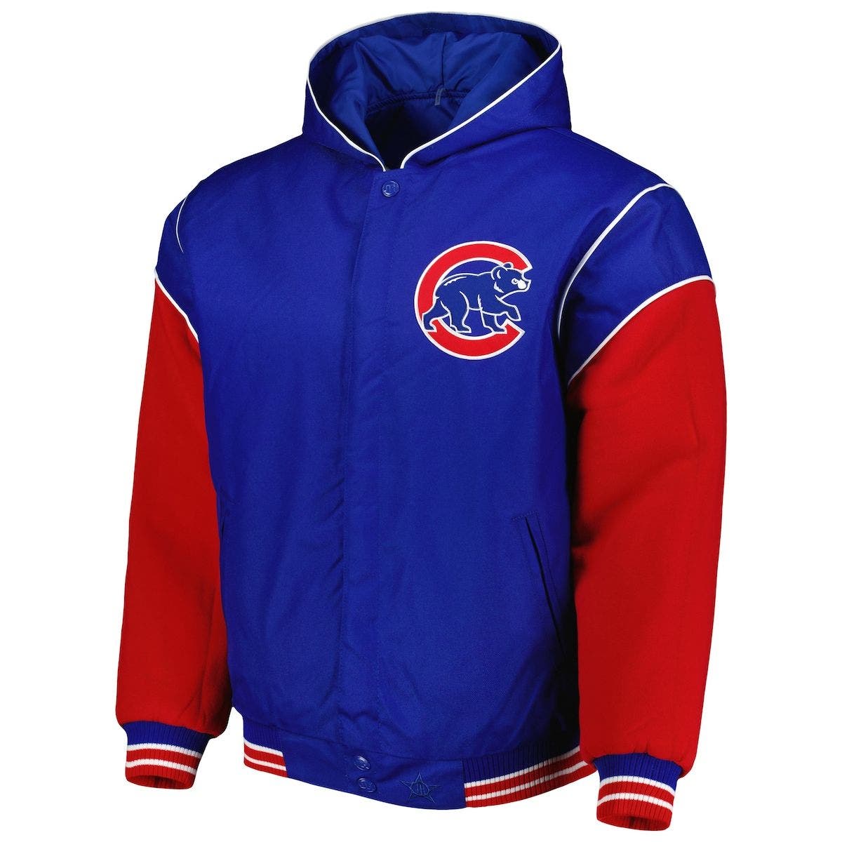 JH DESIGN Men's JH Design Royal Chicago Cubs Reversible Fleece Full ...