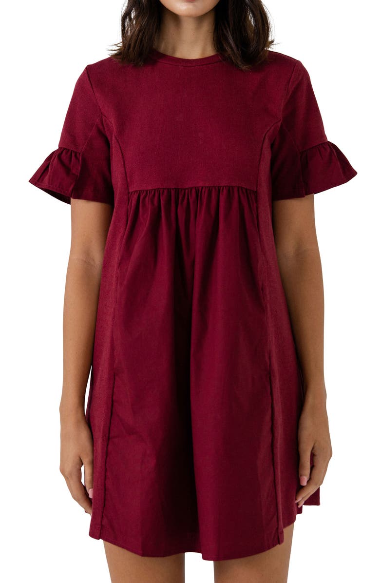 English Factory Solid Minidress | Nordstrom
