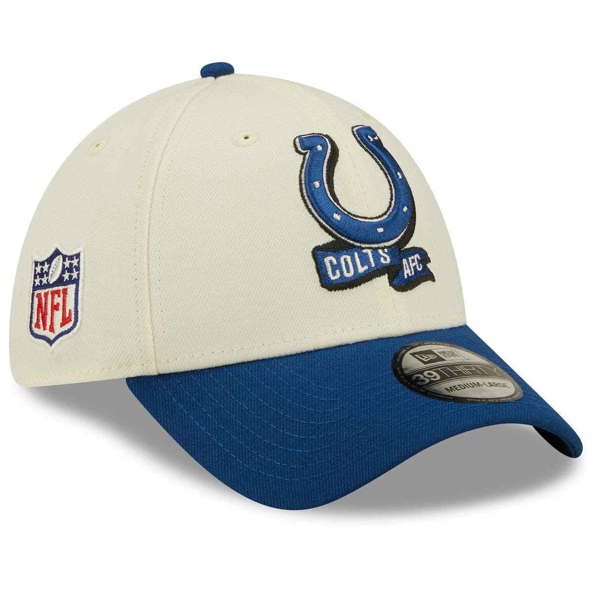 New Era Men's New Era Cream/Royal Indianapolis Colts 2022 Sideline ...