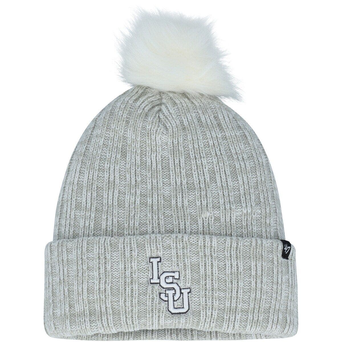 '47 Women's '47 Gray LSU Tigers Koda Cuffed Knit Hat with Pom | Nordstrom