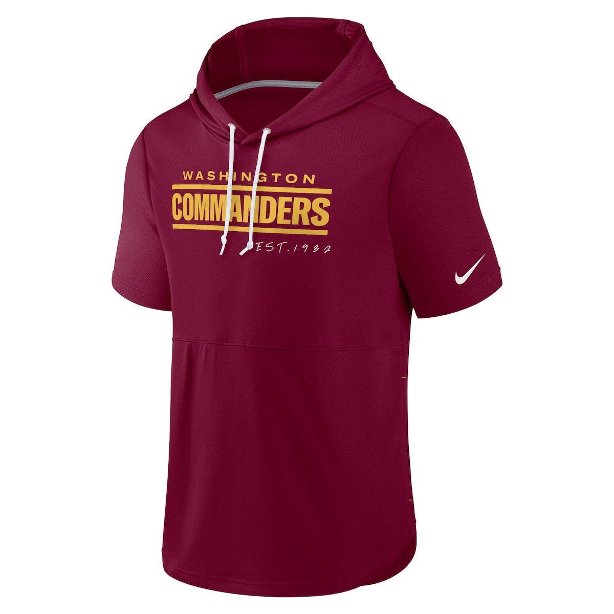 Nike Men's Nike Burgundy Washington Commanders Short Sleeve Pullover ...