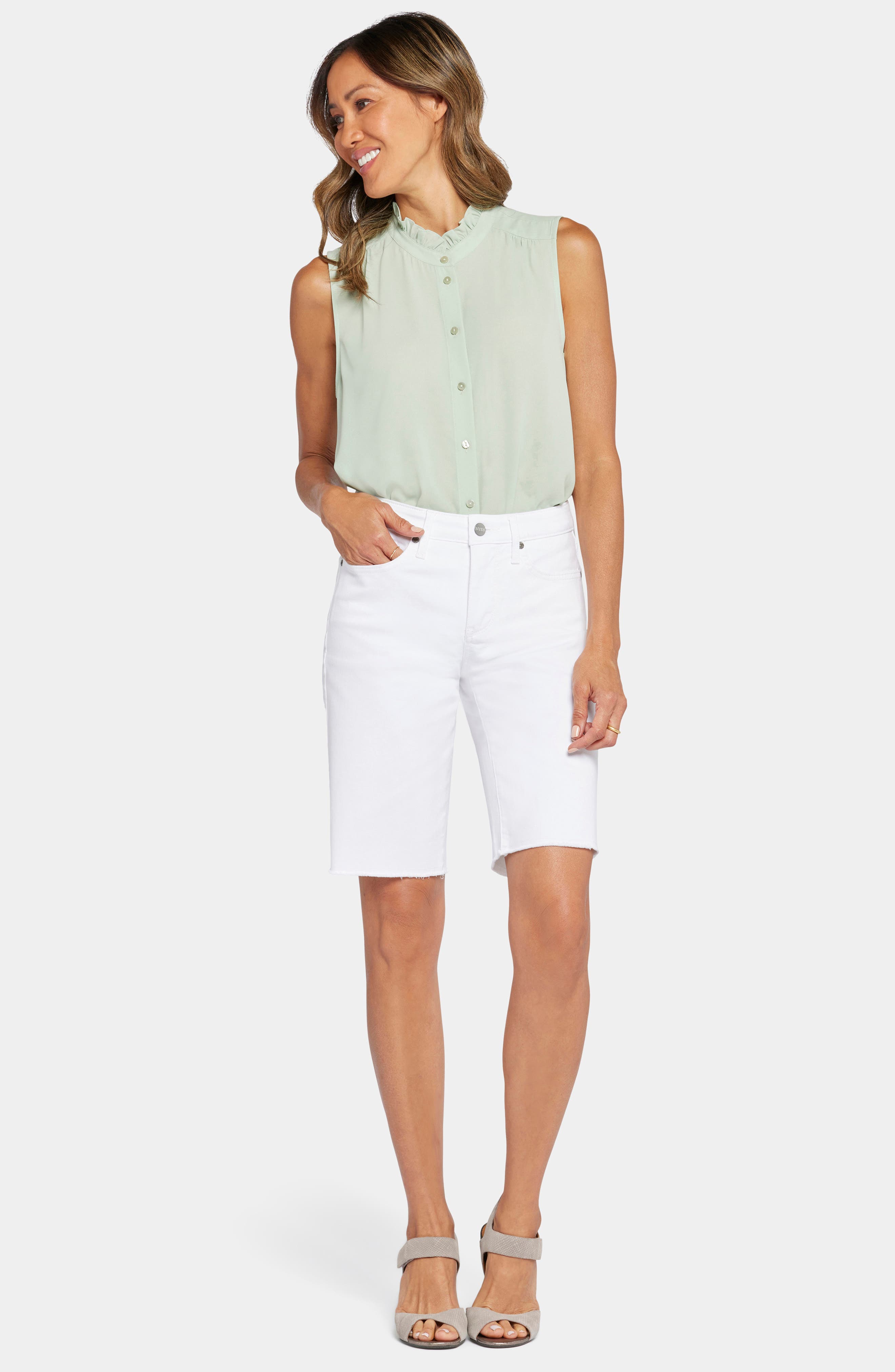 NYDJ Frayed Boyfriend Shorts | Nordstrom