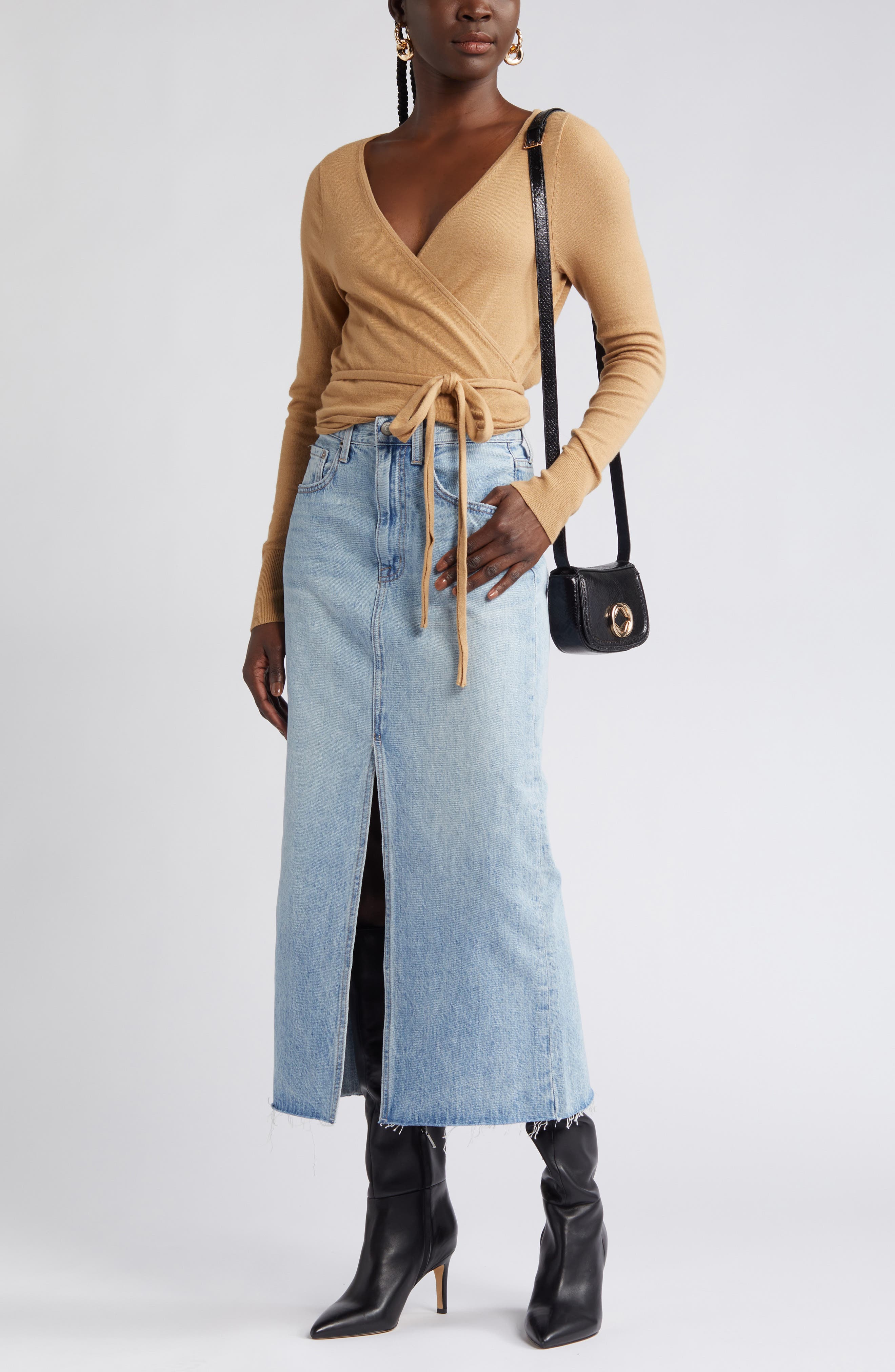 Open Edit Wrap Sweater | Nordstrom