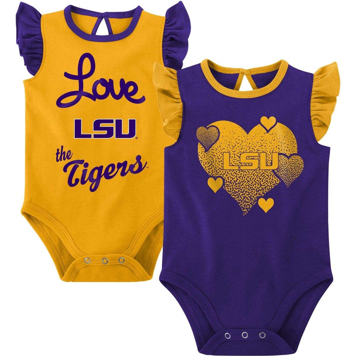 Outerstuff Girls Newborn & Infant Purple/Gold LSU Tigers Spread the ...