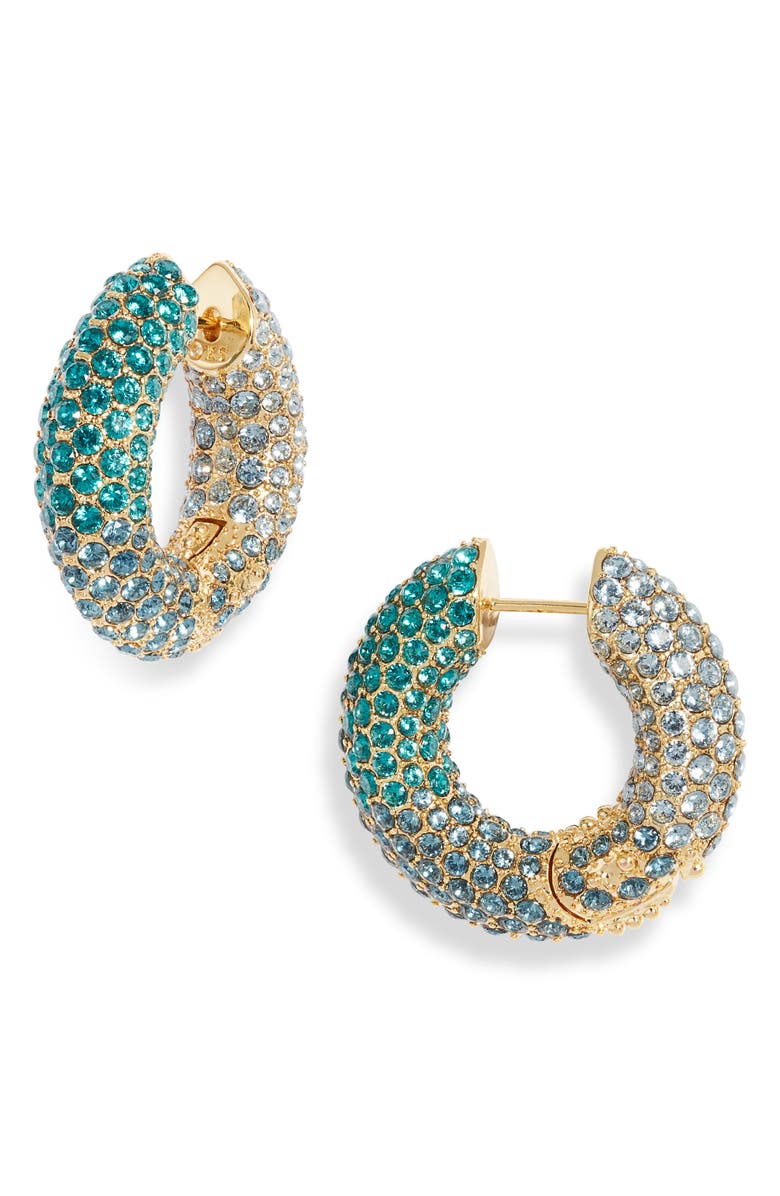 Kendra Scott Mikki Pavé Crystal Hoop Earrings | Nordstrom