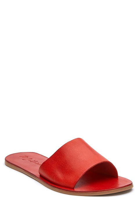 Womens Red Flat Sandals Nordstrom