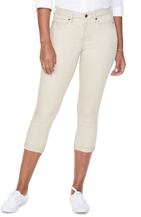 Women's Beige Cropped Jeans | Nordstrom