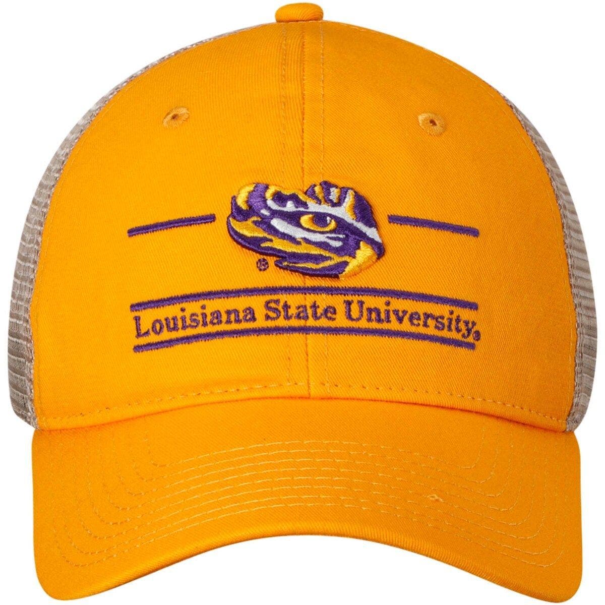 THE GAME Men's The Game Gold LSU Tigers Logo Bar Trucker Adjustable Hat ...