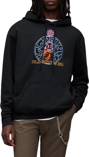 AllSaints Dimension Oth Cotton Graphic Hoodie | Nordstromrack