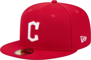 New Era Men's New Era Red Cleveland Guardians White Logo 59FIFTY Fitted ...
