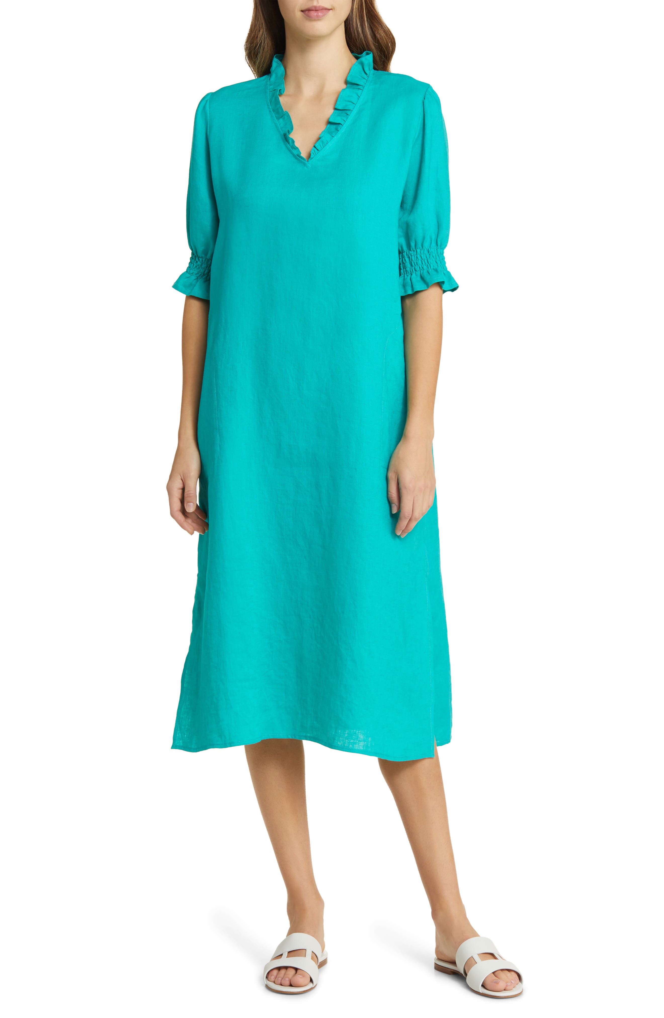 Masai Copenhagen Nydela Linen Shift Dress | Nordstrom