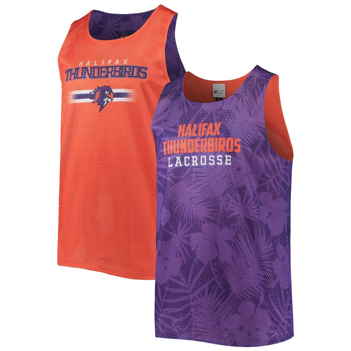 FOCO Men's FOCO Purple/Orange Halifax Thunderbirds Reversible Mesh Tank ...