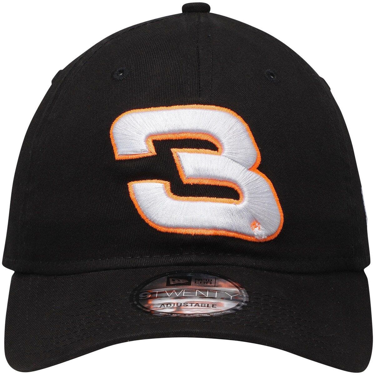 New Era Men's New Era Black Austin Dillon 9TWENTY Enzyme Washed ...