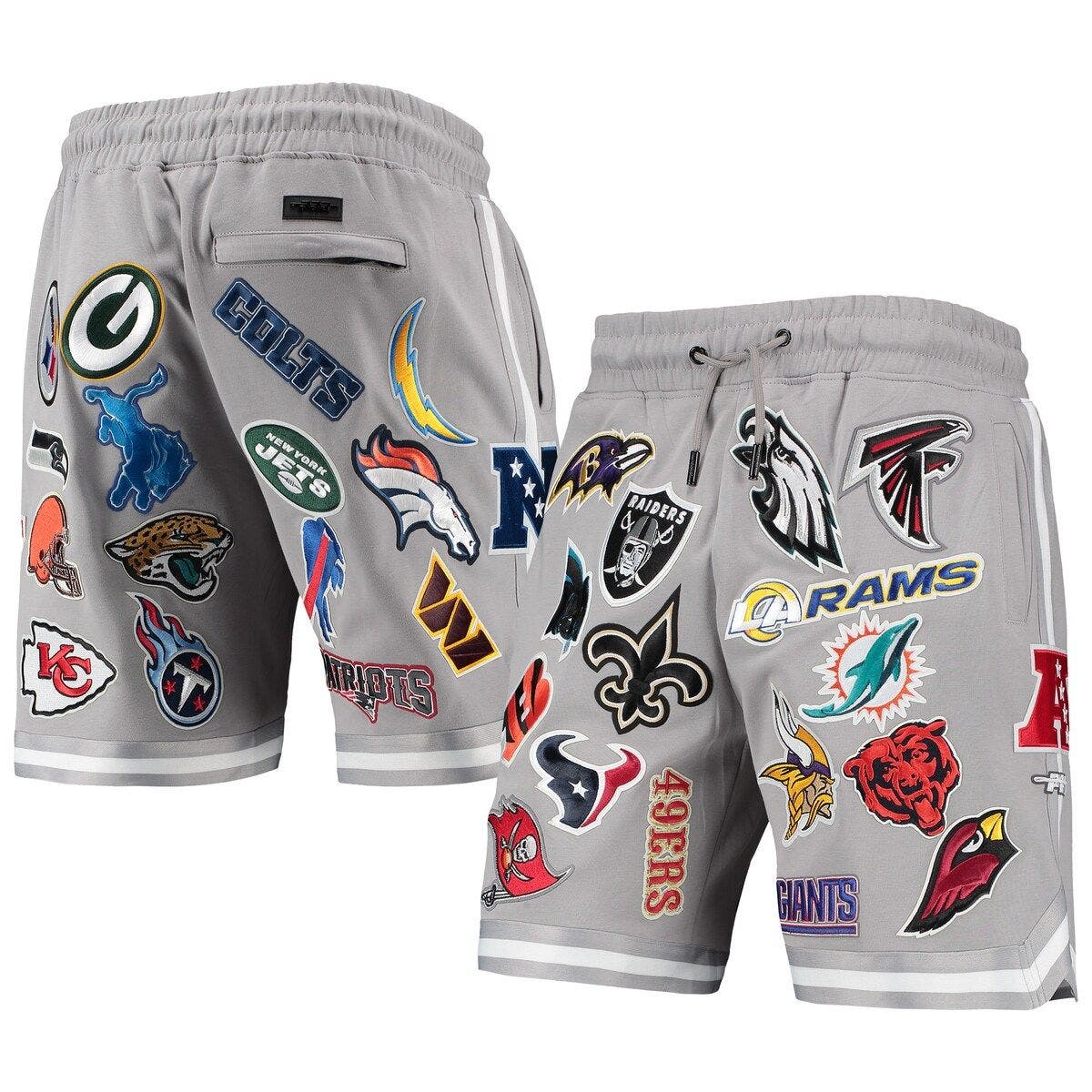 PRO STANDARD Men's Pro Standard Gray NFL Pro League Allover Shorts ...