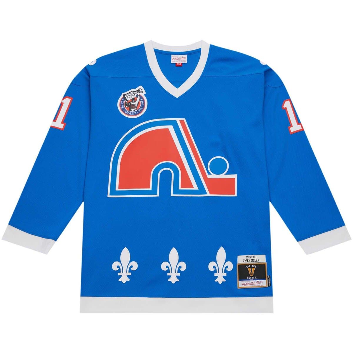 Mitchell & Ness Men's Mitchell & Ness Owen Nolan Blue Quebec Nordiques ...